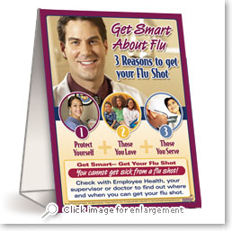 "Get Smart About Flu" Table Tent