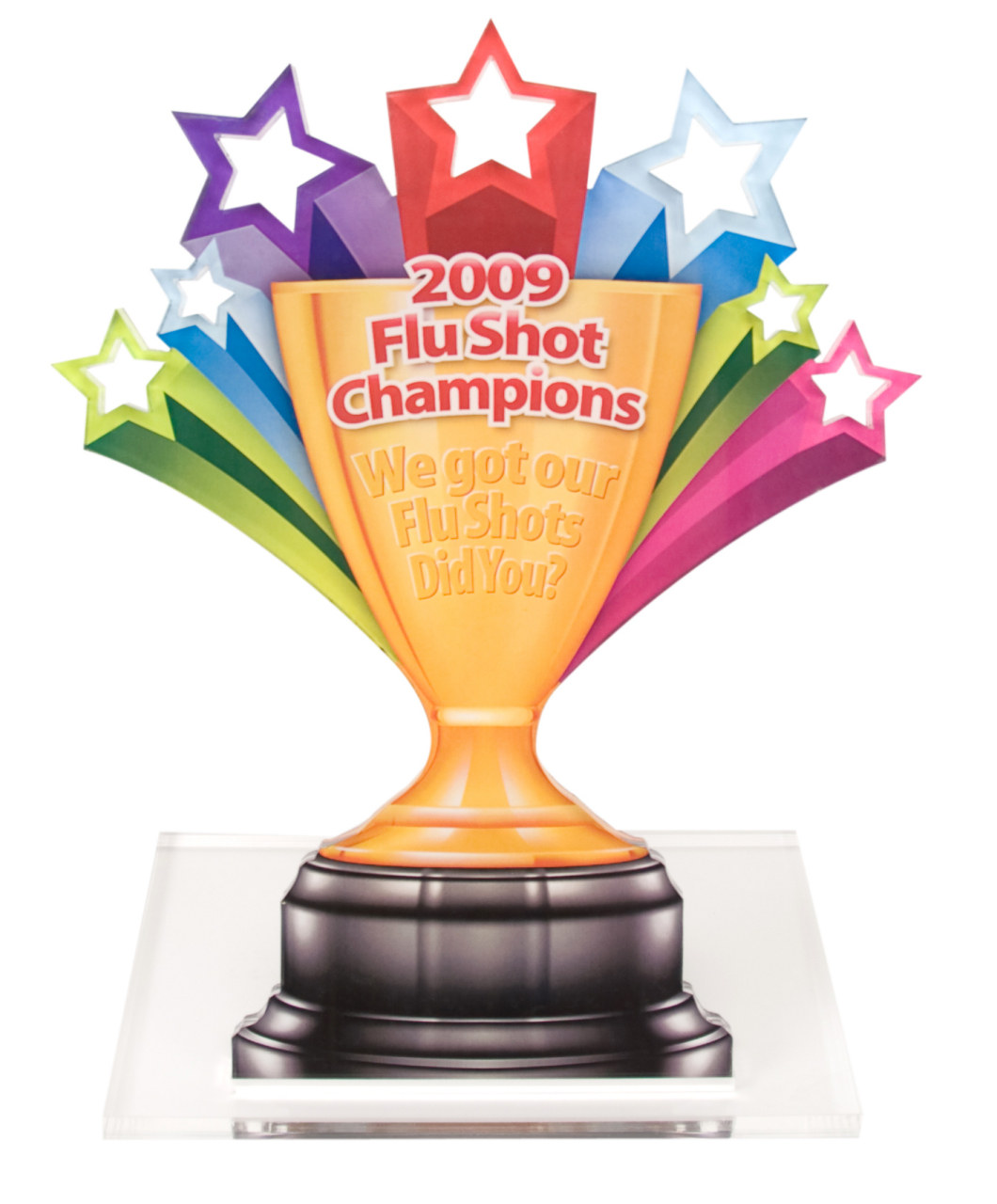 Acrylic Flu Shot Champions Trophy