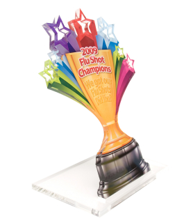 Acrylic Flu Shot Champions Trophy